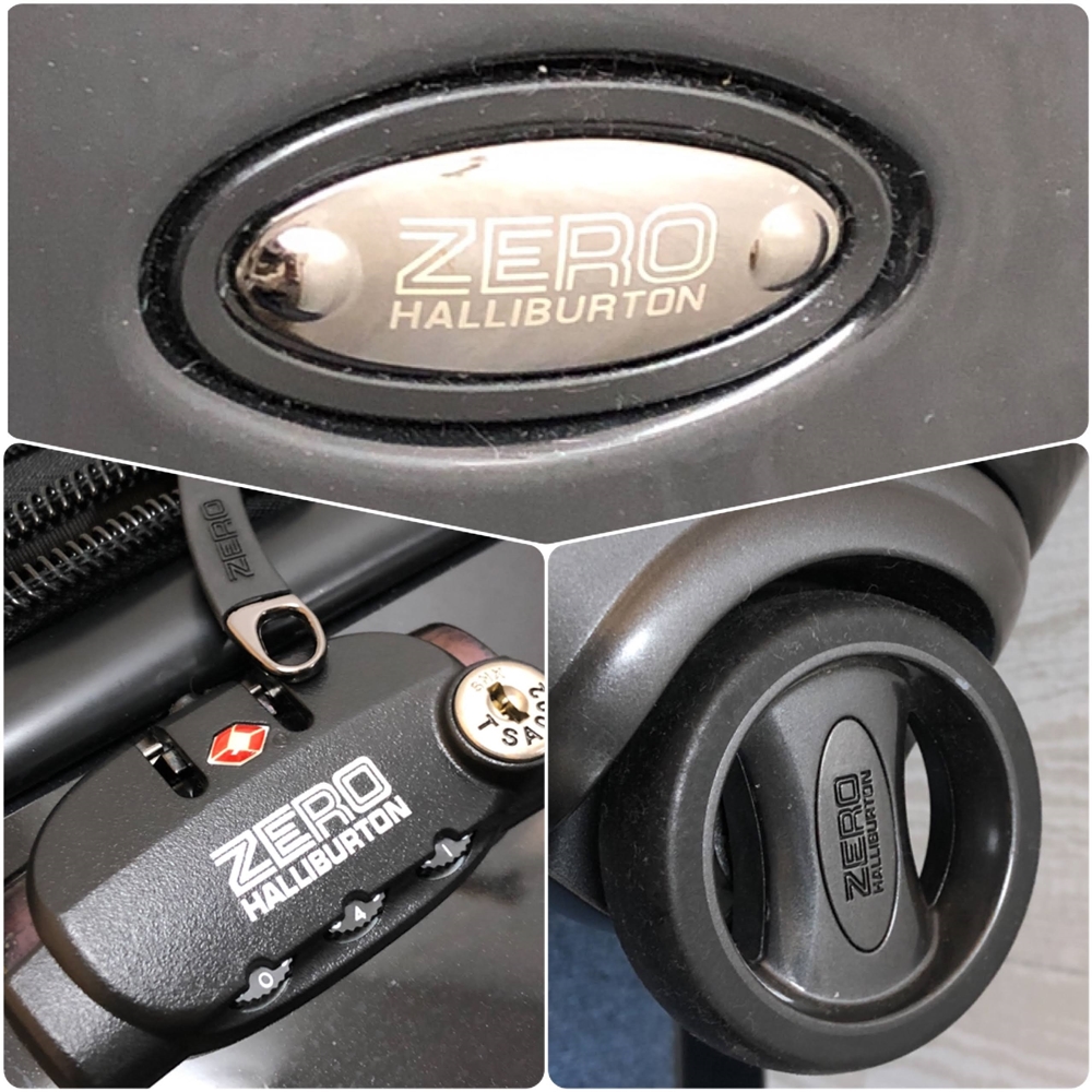 代購代標第一品牌－樂淘letao－ZERO HALLIBURTON ゼロハリバートン キャリーバッグ メンズ レディース ブラック スーツケース トランクケース 機内持込可能★38908